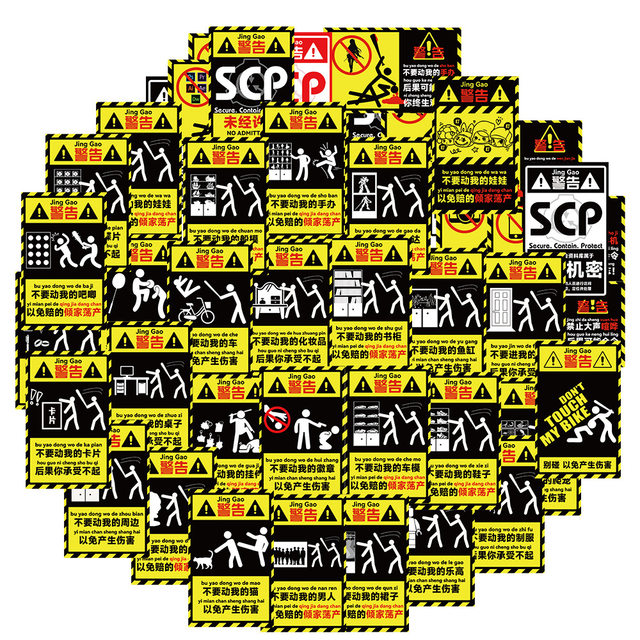 43 warnings don't touch my creative personal stickers around me. Laptop ...