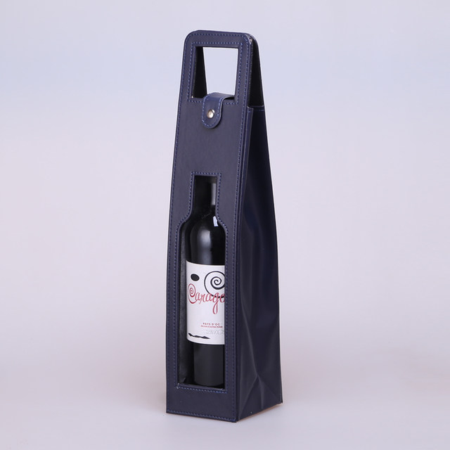 Red wine box Wine packaging gift box universal spot leather box single ...