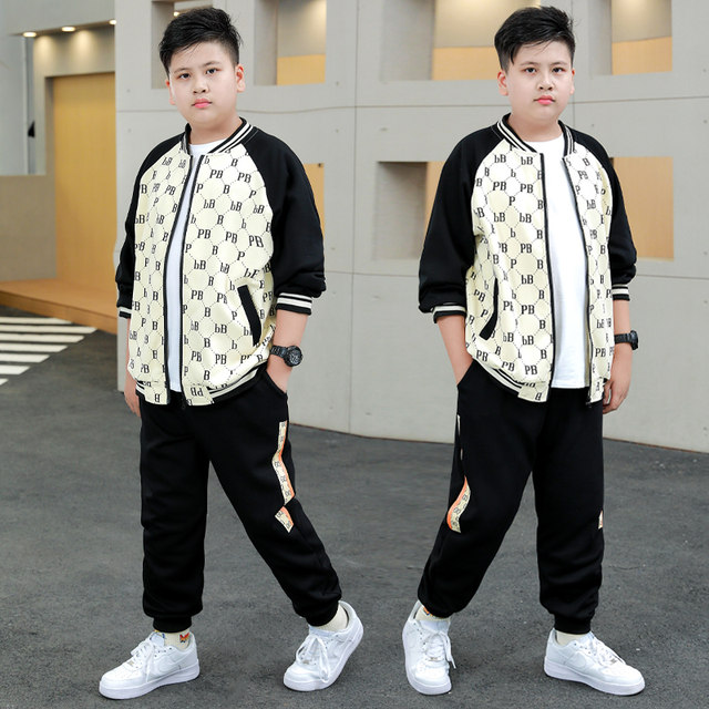 Fat boy sports baseball suit spring and autumn plus fat increase zipper ...