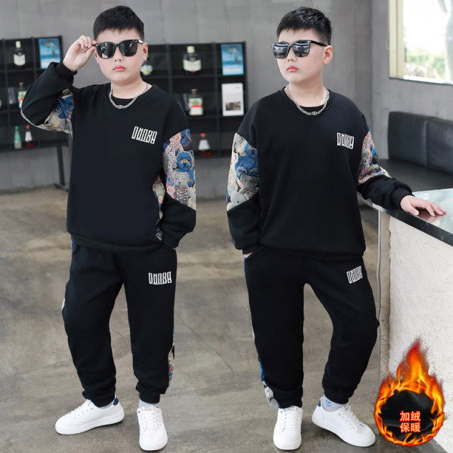 Fat children's clothing boys plus fertilizer and increase suit.