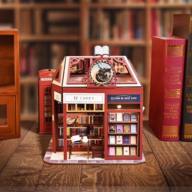 Pet shop Meow Meow DIY House Handmade small house knows my bookstore ...