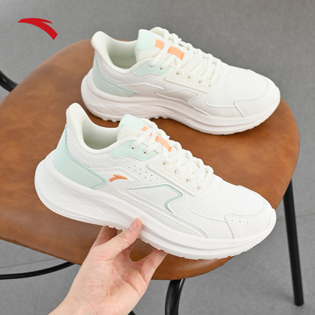 Anta light cloud running shoes female 2025 new leather surface ...