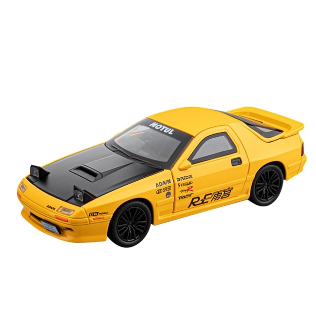 Jiaye 1:32 Mazda rx7 car model jumping lights simulation car model ...