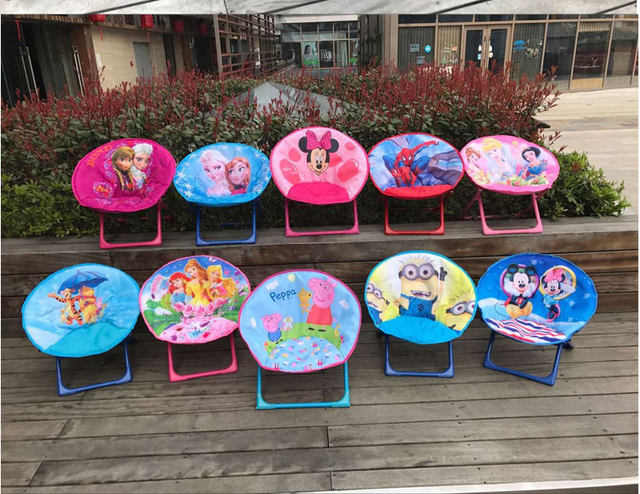 Children's Frozen Moon Chair Cartoon Small Folding Stool Baby Dining ...
