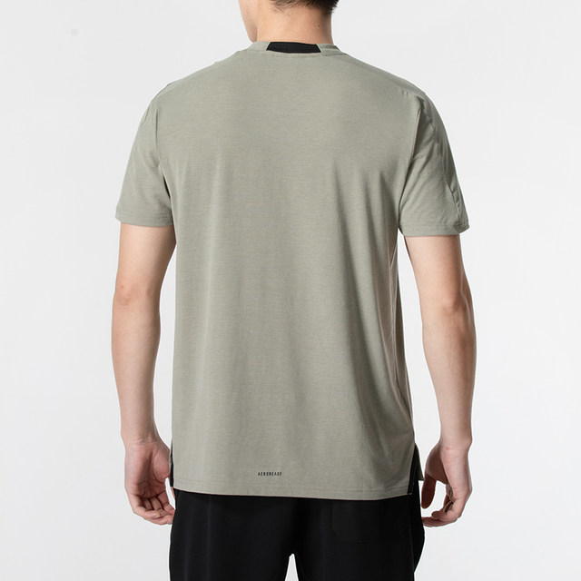Adidas round neck T-shirt men's new fitness training sportswear for men ...