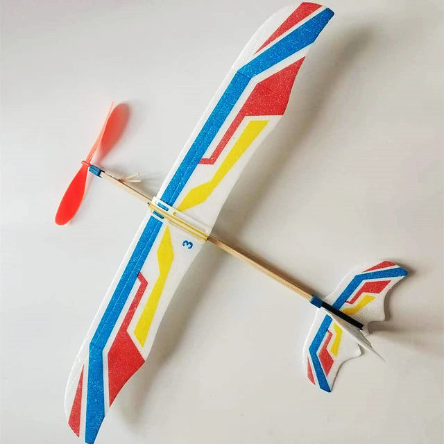 Thunderbird rubber band power gliding glide aircraft primary and ...