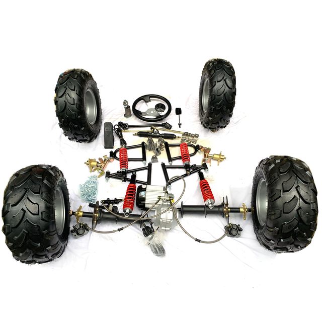 Modified four-wheel electric steel tube kart accessories rocker motor ...
