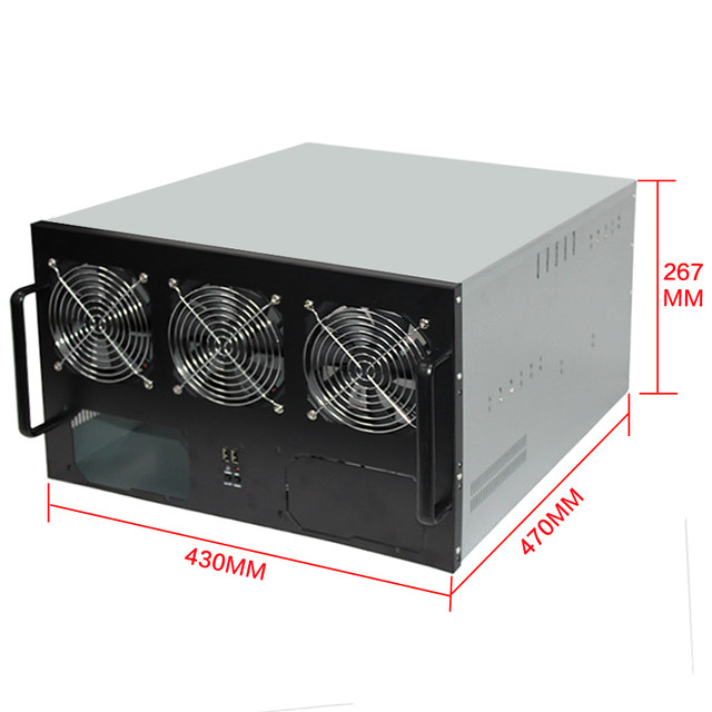 6 graphics card industrial control chassis multi -GPU dual power ...