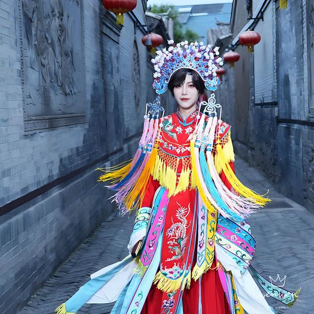 Jie Yuchen headdress COS drama opera Feng Guan Guifei drunk bride ...