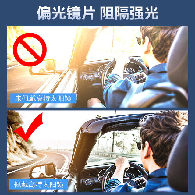 High-tech sunglasses, trendy polarized glasses, short-sighted men's and ...