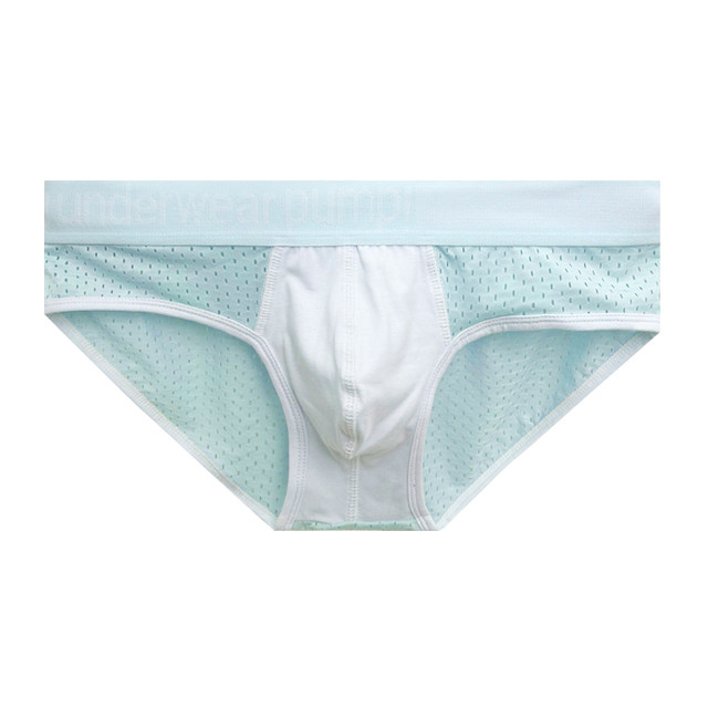 Men underwear pump! Men's briefs mesh breathable U convex bag low waist ...