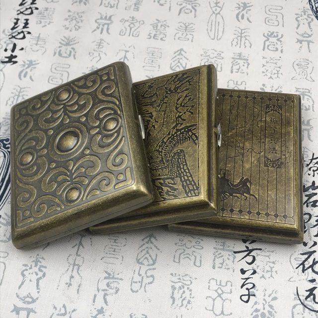 Retro Qingu Copper 16 Sun Tzu's Military Method Great Wall tobacco ...
