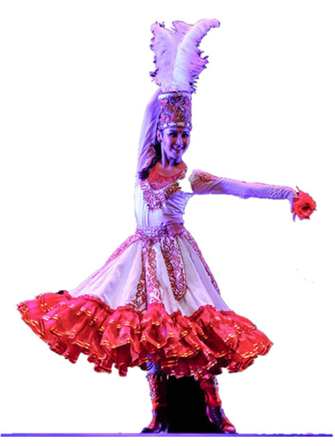 Taoli Cup Dance Costume Group Stage Flowers Performance Costume Female ...