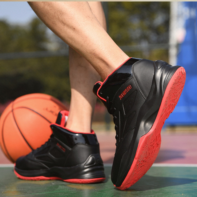 Basketball shoes men's high-top teenager wear-resistant practical ...