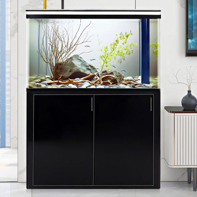 Sensen hot-bent fish tank medium-sized bottom filter goldfish tank ...