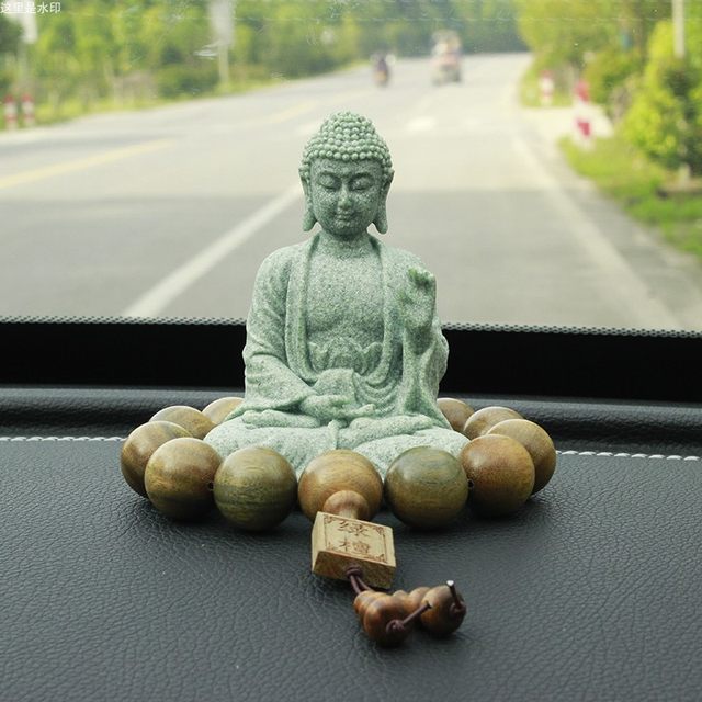 Car Buddha statue ornaments 2025 new Buddhist car interior accessories ...