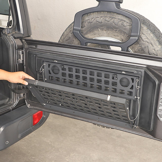 JL Wrangler tailgate storage rack is suitable for 18-24 Jeep Wrangler ...