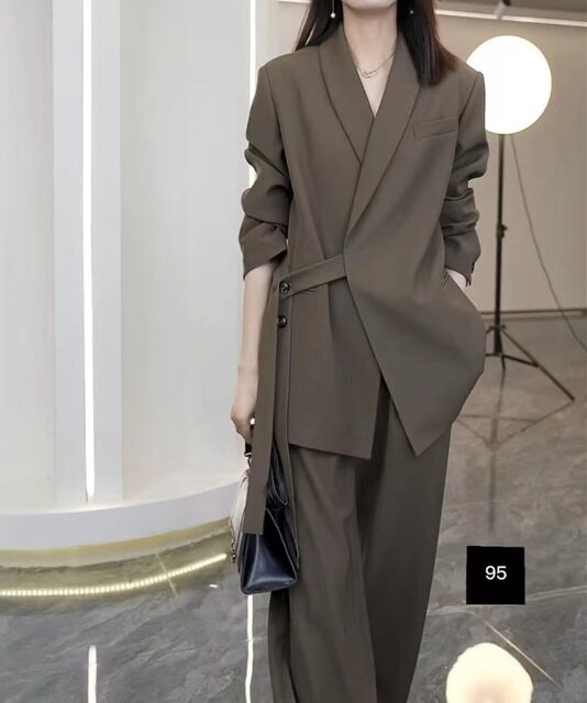 2025 early spring suit fat mm200Jin [Jin equals 0.5 kg] Suit suit for ...