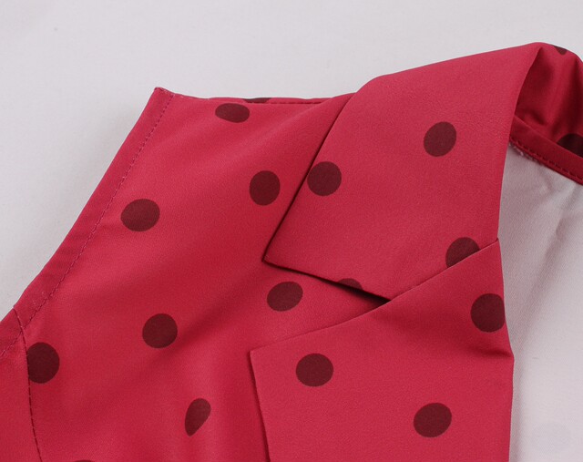 French retro sleeveless temperament Elegant ladies wave dot Hong Kong ...