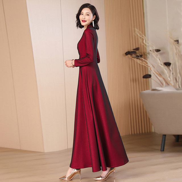 Hi Mother -in -law Wedding Banquet 2024 Spring and Autumn New Red Dress ...