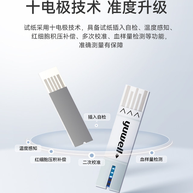 Yuyue 660 blood sugar tester household test strip medical high ...