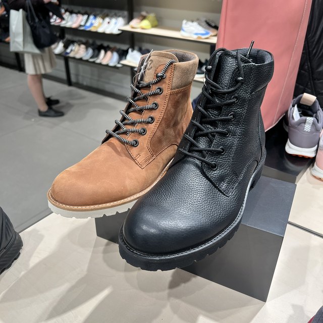 ECCO genuine counter Martin boots men's autumn and winter outdoor lace ...