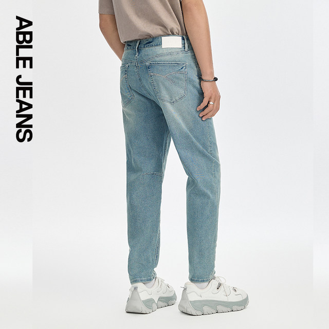 ABLE JEANS Summer Lacele Denim Thin Men's Classic Conical Jeans