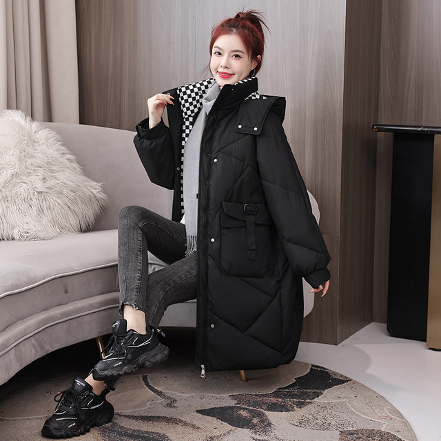 Cotton Clothes for Women's Mid-Length 2025 Winter Loose Korean Style ...