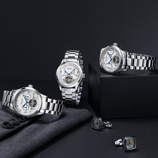 Seagull Watch Men's Automatic Mechanical Watch Multi-Function Master ...