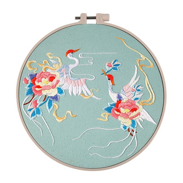 Embroidery DIY handmade self -embroidered material Bag embroidery group ...