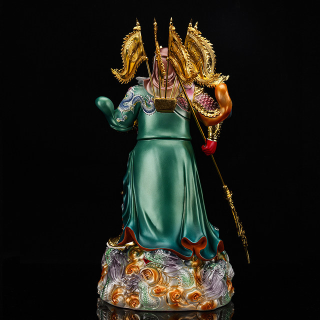 Ciyuan Pavilion Painted Painted Hengdao Guan Gong God statue is ...