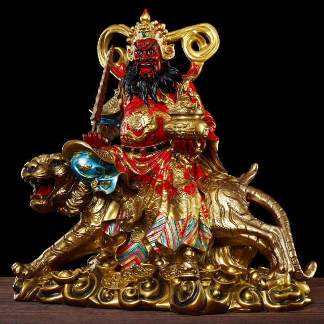Ciyuange's new copper color martial arts god Zhao Gongming statue ...