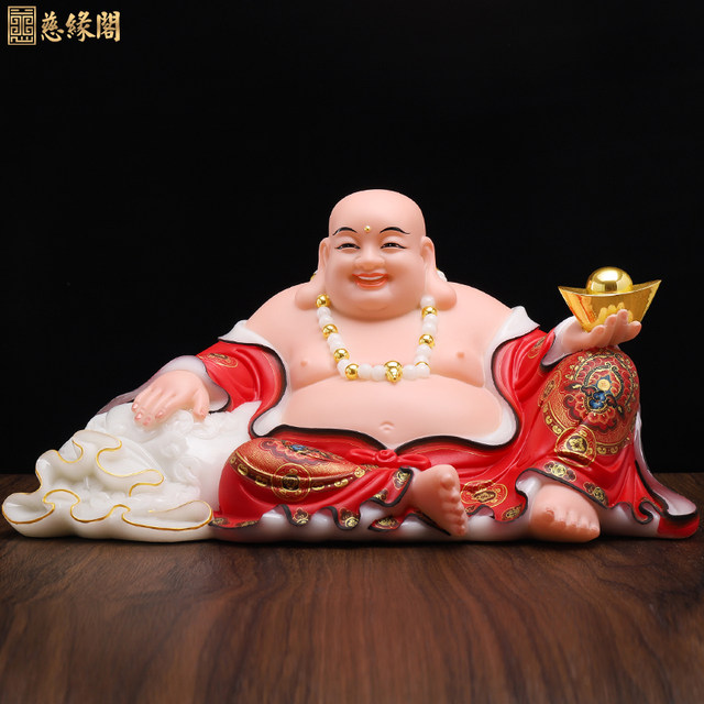 Ciyuan Pavilion Han Baiyu Ancient Lottery Maitreya Bodhisattva ...