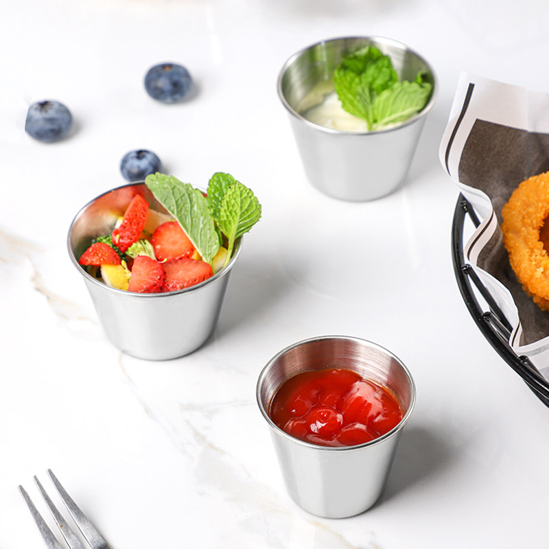 Stainless Steel Sauce Dish - Creative Snack Plate for Seasonings and ...
