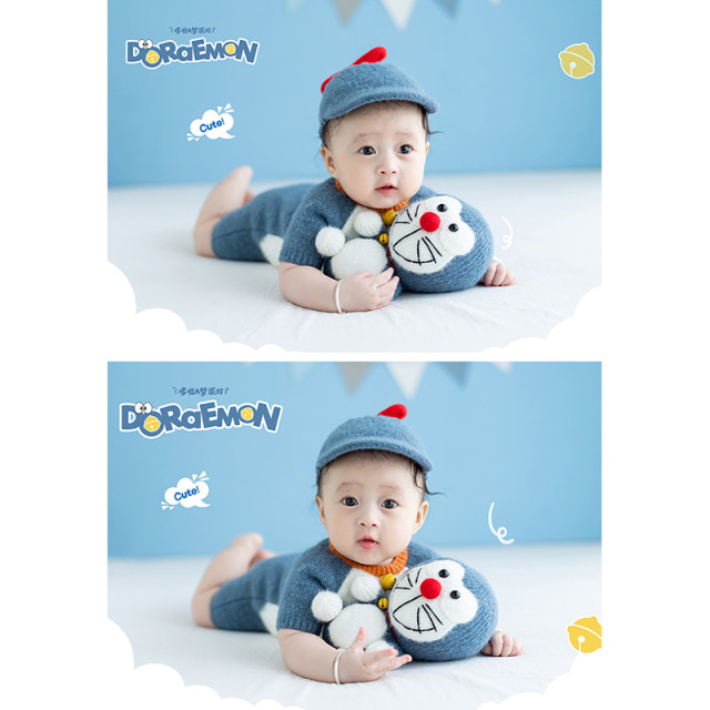 Doraemon Baby Centennial Photo Photo Photo Photography Baby 100 days ...