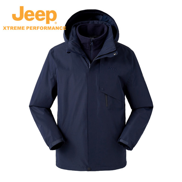 Jeep Jeep Jacket three-in-one detachable men's outdoor official ...