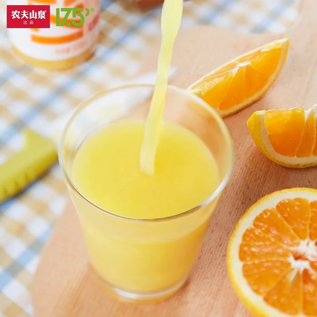 Nongfu Mountain Spring 17.5 degrees freshly squeezed fruit juice orange ...