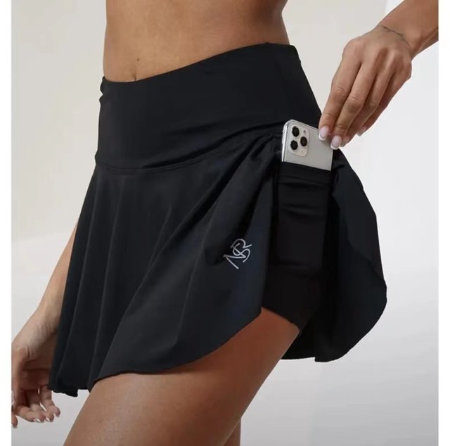 cosleaf/cosleaf anti-exposure sports skirt women's high-waist running ...