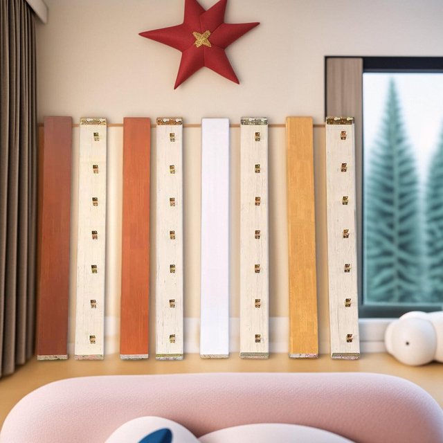 Fully solid wood thickened pine wood bedside bed beam bed support beam ...