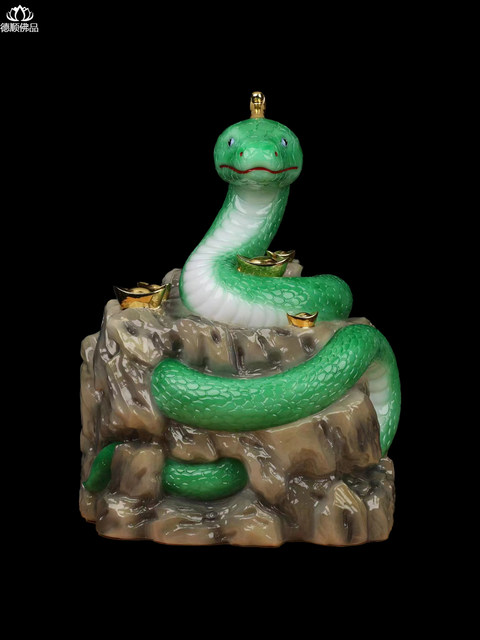 Snake ornaments like python, white marble zodiac ornaments, twelve ...