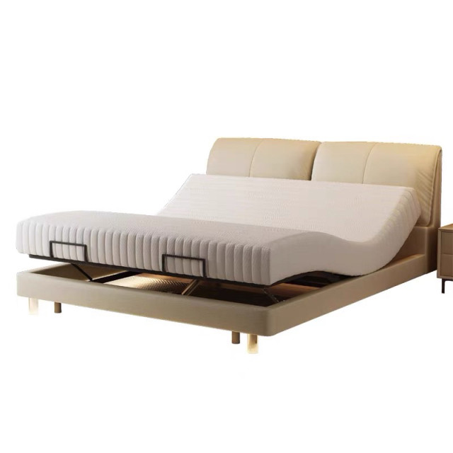 Smart bed multifunctional modern simple bedroom double lift no bedside ...