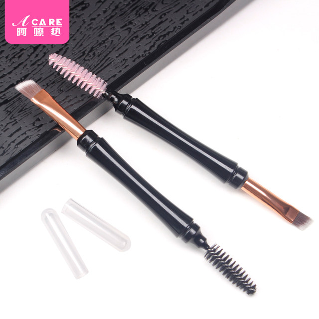 15YJ eyebrow brush double head eyebrow brush eye shadow diagonal ...