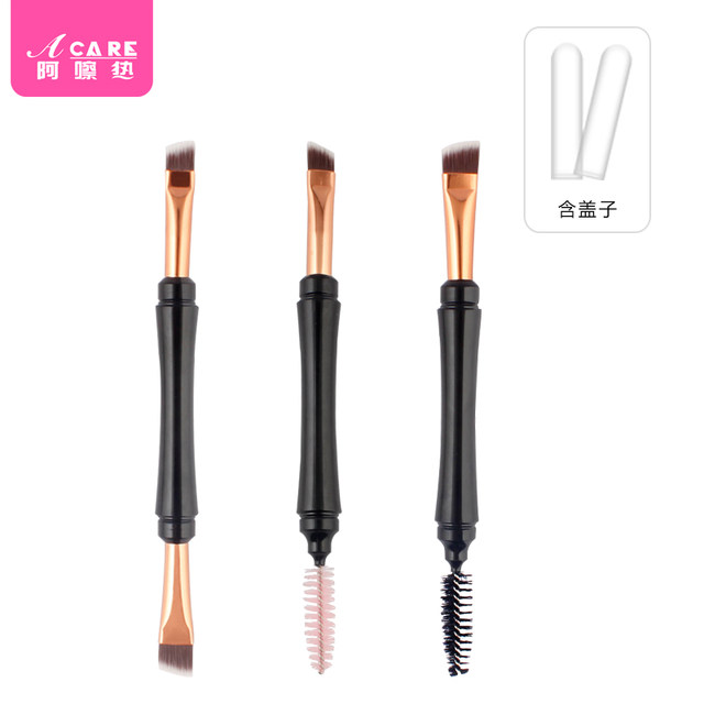 15YJ eyebrow brush double head eyebrow brush eye shadow diagonal ...