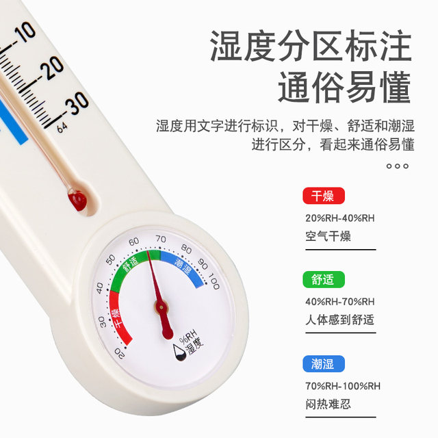Wall-mounted thermometer household indoor and outdoor thermometer and ...