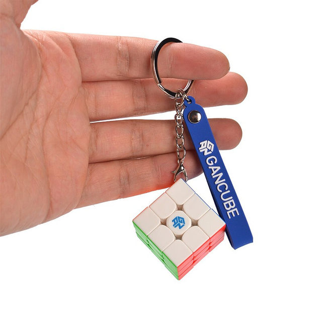 GAN330 small Rubik's cube key chain chain three-level mini school bag ...