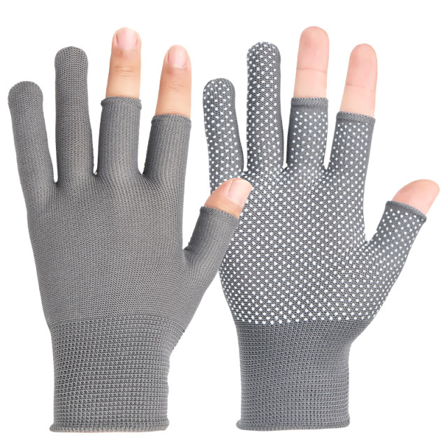 Special gloves for express packaging, nylon non-slip, fingerless work ...