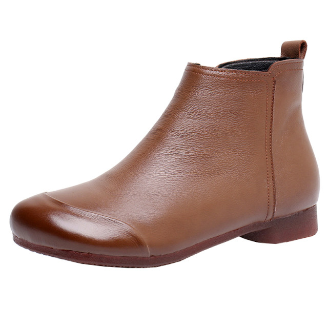 Mom cotton shoes women in winter plus velvet anti -slip beef tendon ...