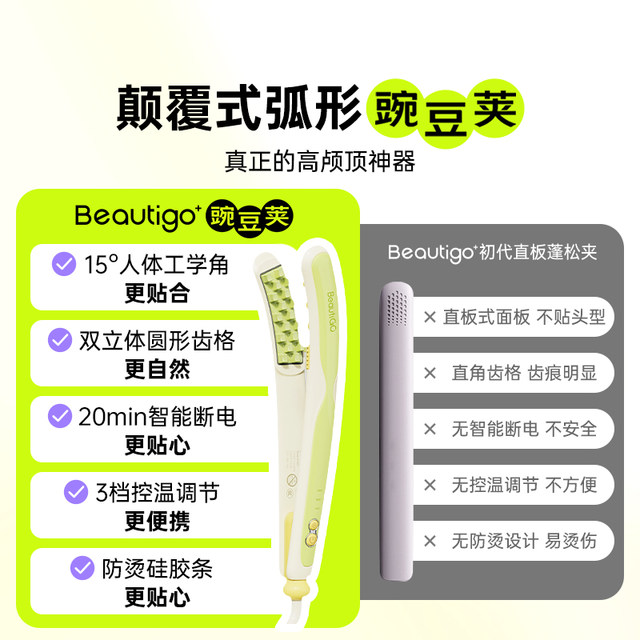 Beautigo pea pod corn perm ply fluffy artifact corn whisker clip high ...