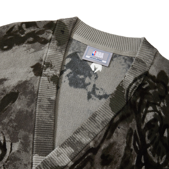 Jack Jones' new autumn NBA co-branded body print trendy sweater sweater ...