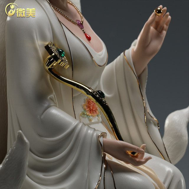 Weimei 12 to 19 -inch fox emperor foxes behind the statue of Nine Girls ...